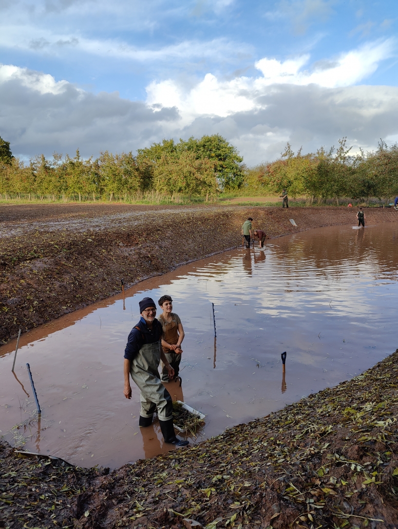 Volunteers planting up foliage in our phosphorus wetland filter ...